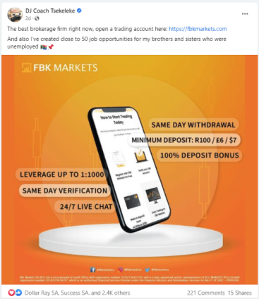 Scam Broker Investigator • FBK Markets Review